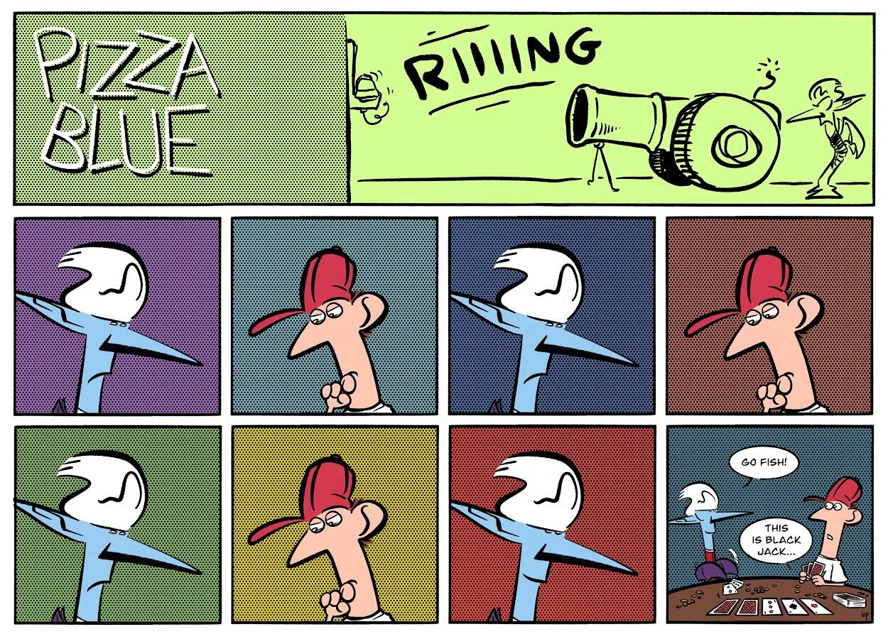 ArtStation - Pizza Blue - Daily Comic Strip