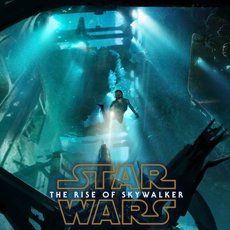 ArtStation - Star Wars: The Rise of Skywalker - Rey Diving the Death ...