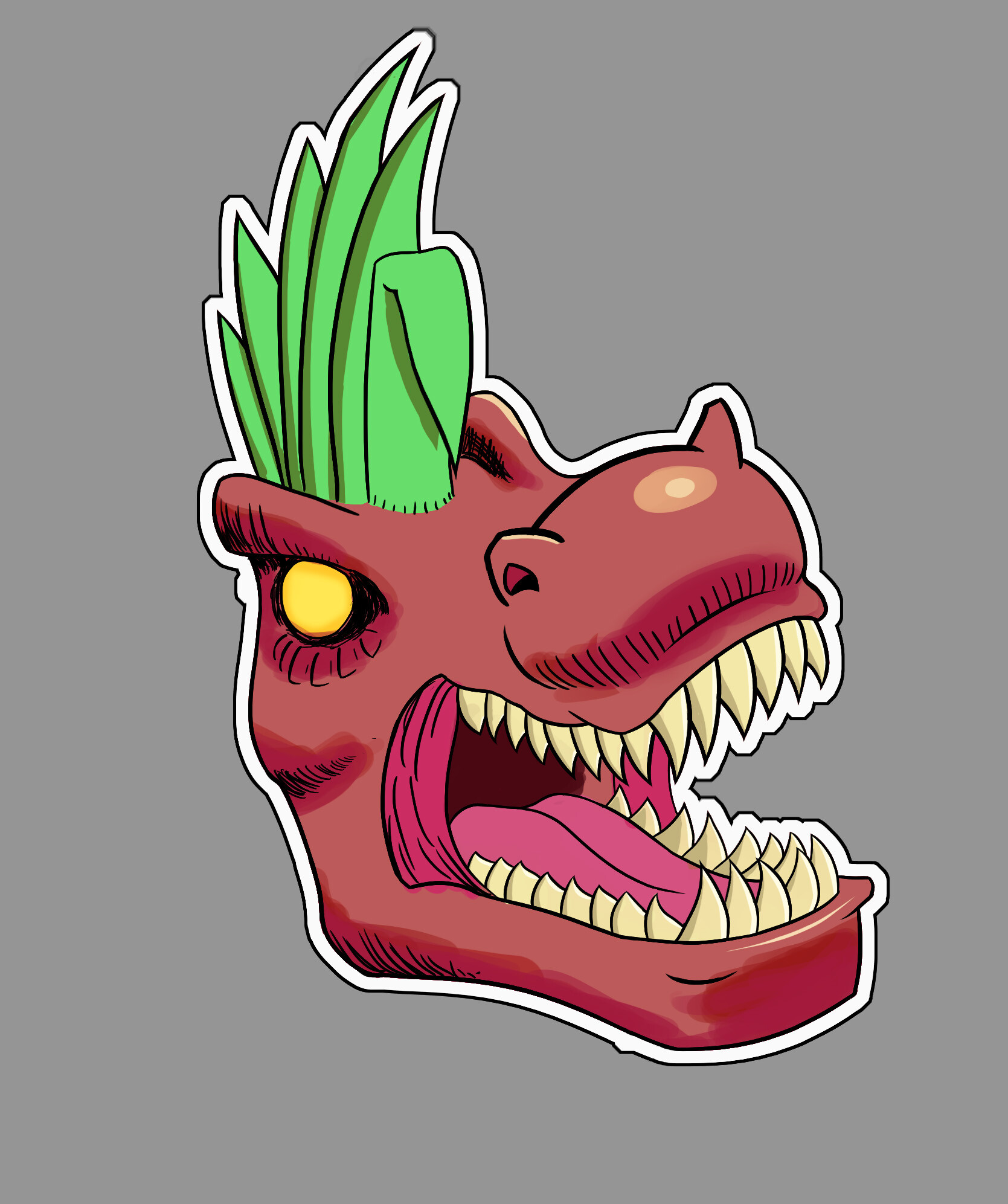 ArtStation - Dino Punk Sticker