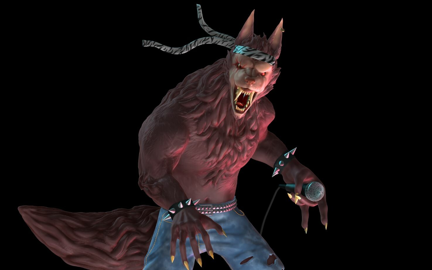 ArtStation - Glam Rock Werewolf Sculpt