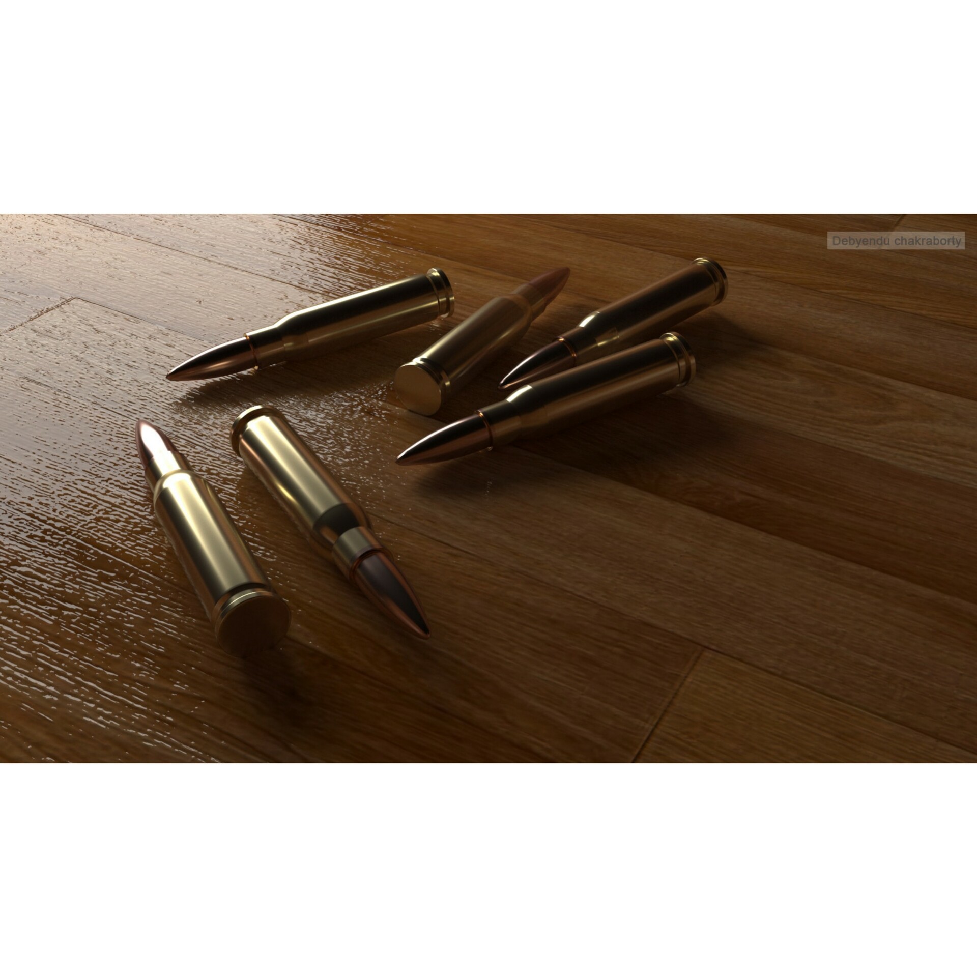 ArtStation - 3d bullet modeling in Maya, texture and lighting in max ...