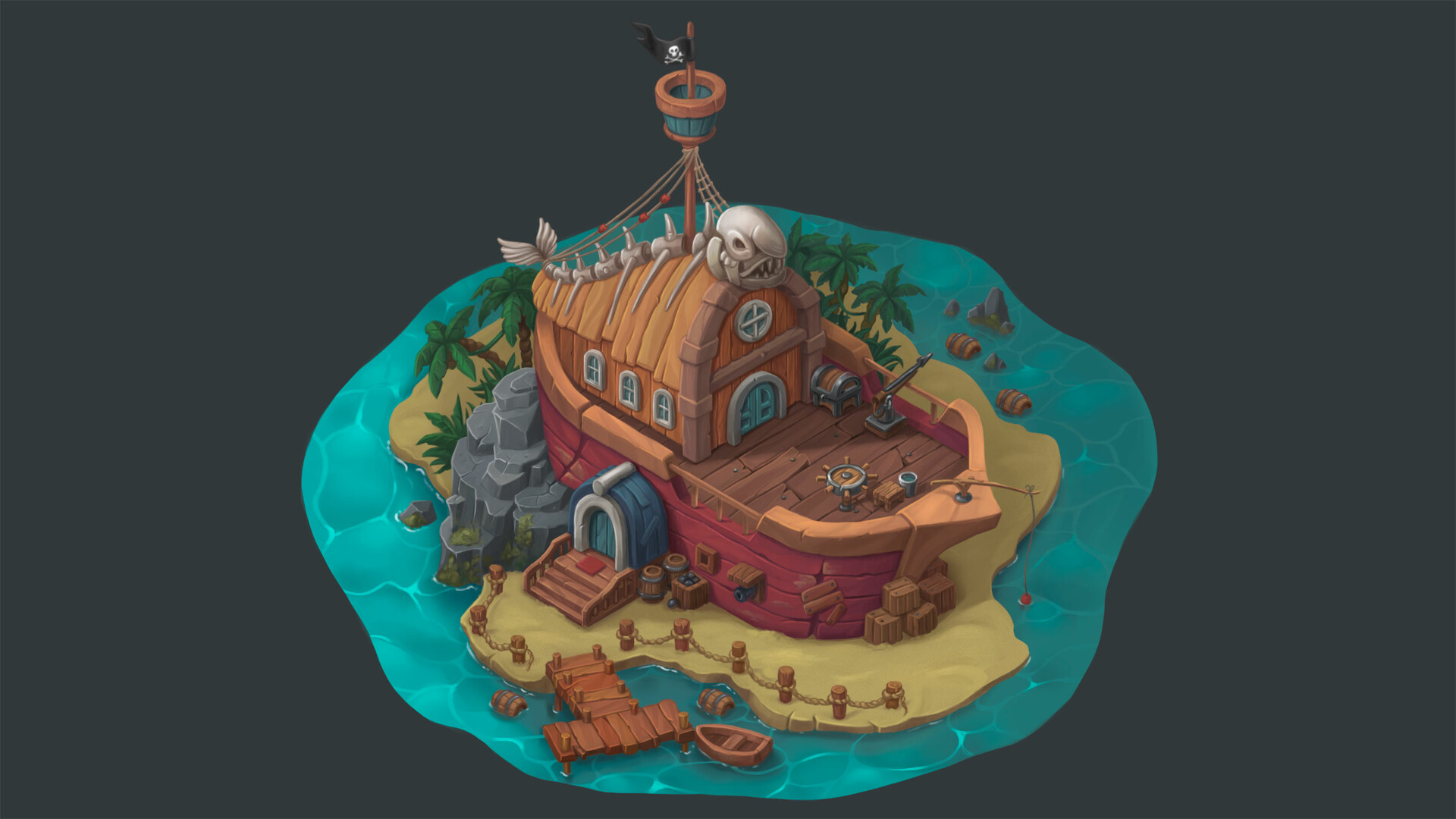 ArtStation - Pirate house
