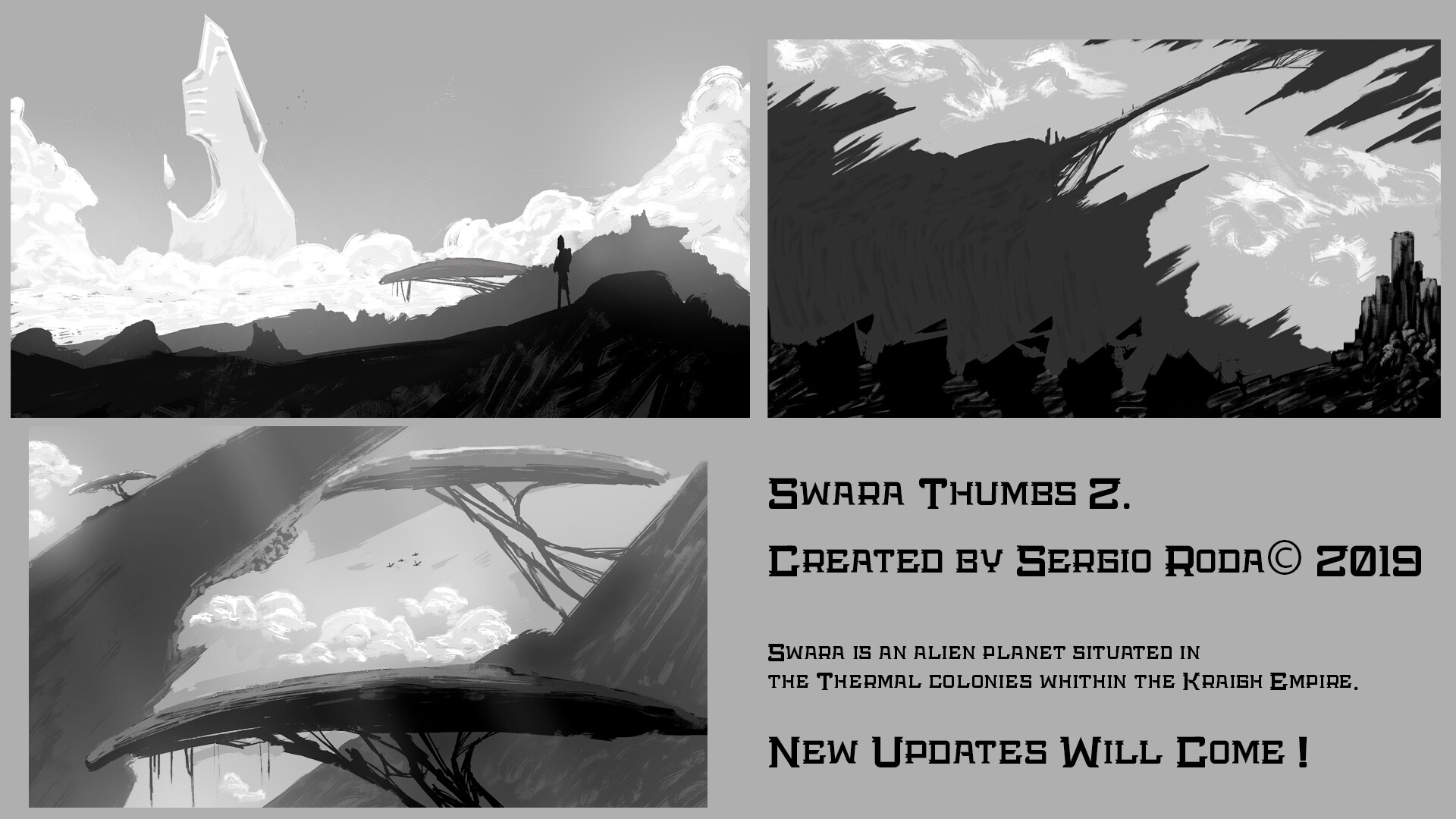 ArtStation - Initial Swara Thumbnails. Sergio Roda © 2020.