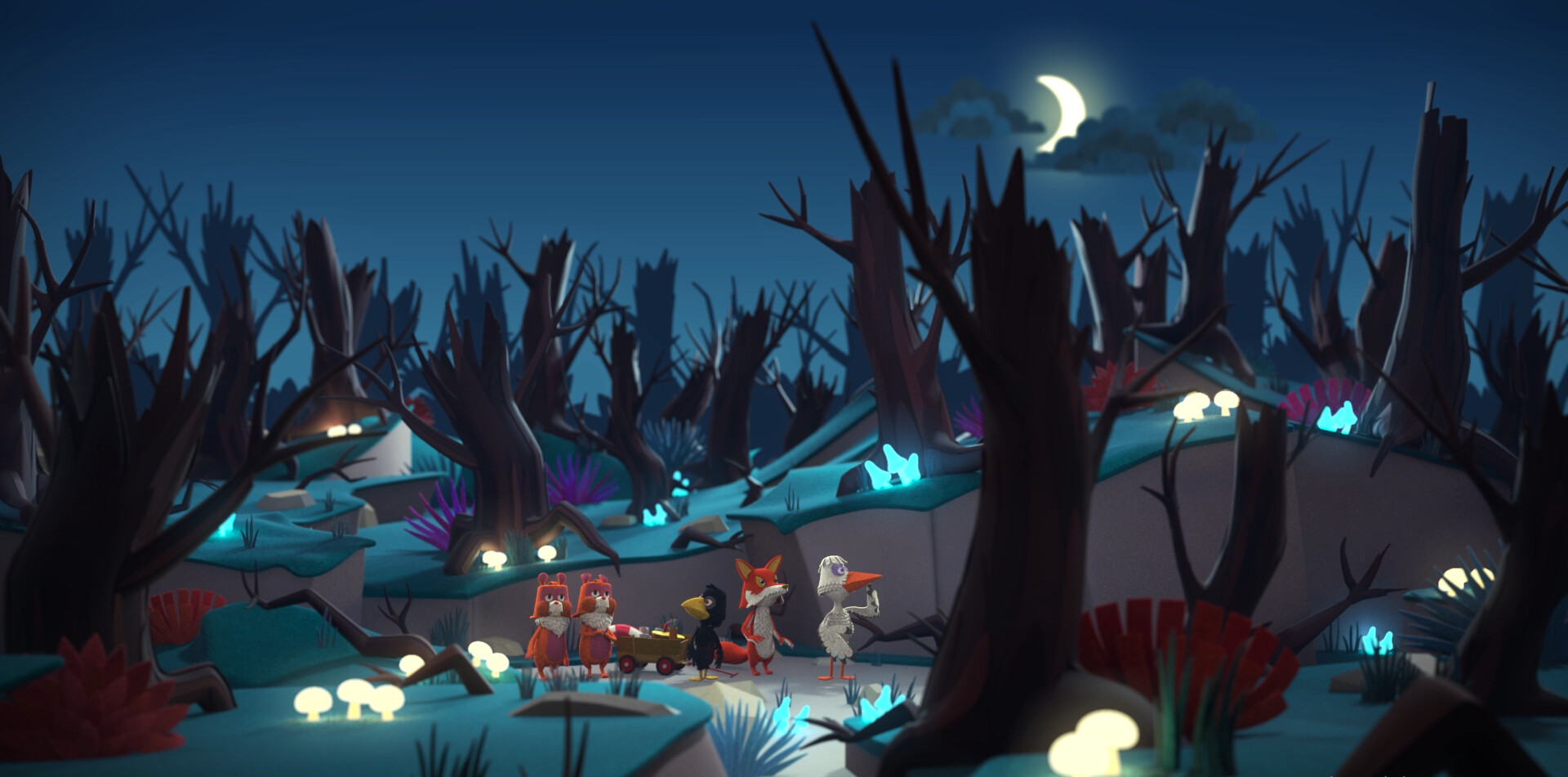 ArtStation - Creepy Forest Set / Daily Fables (Project by GRID Animation)