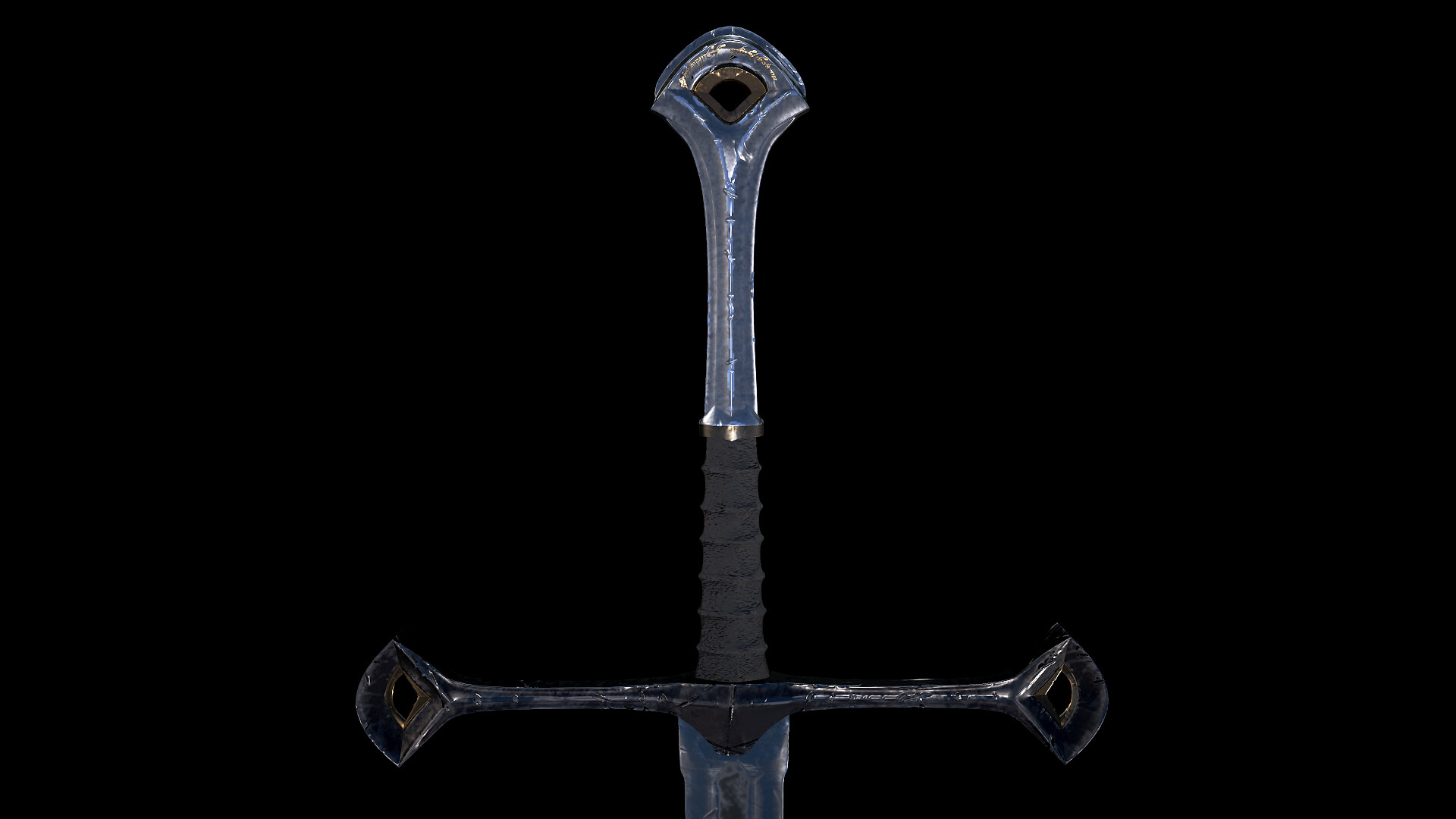ArtStation - Sword Andúril 3d texturing and modeling