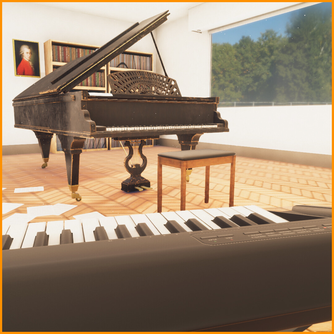 ArtStation - Piano Room [UNITY]