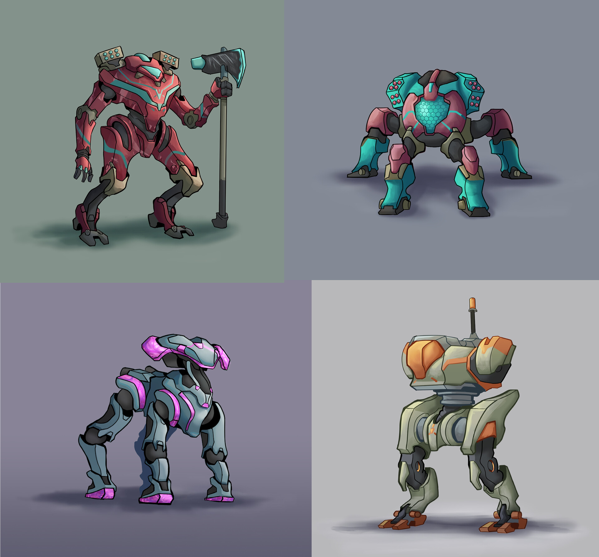 ArtStation - Robot sketches