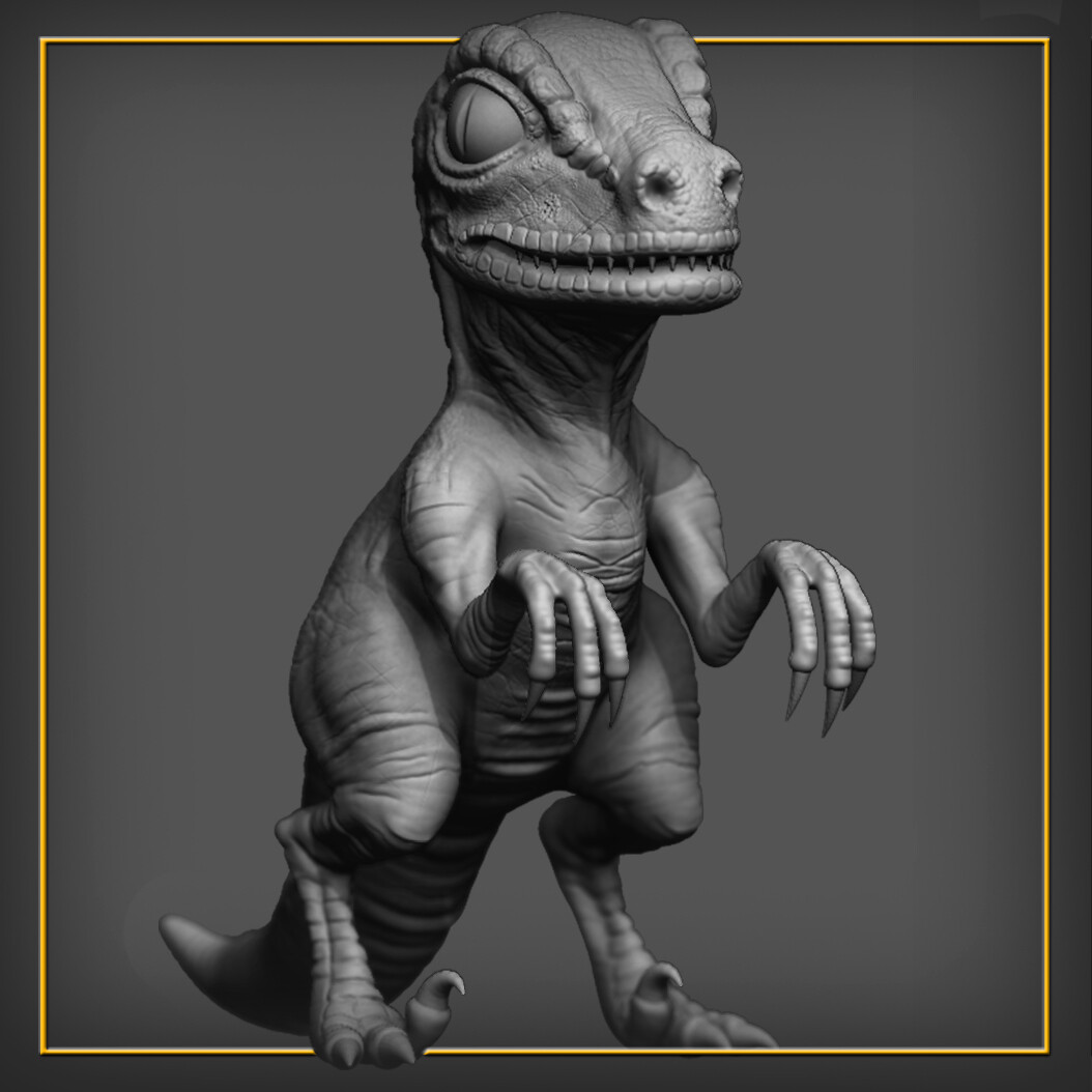 ArtStation - Rexy Blue Sculpt
