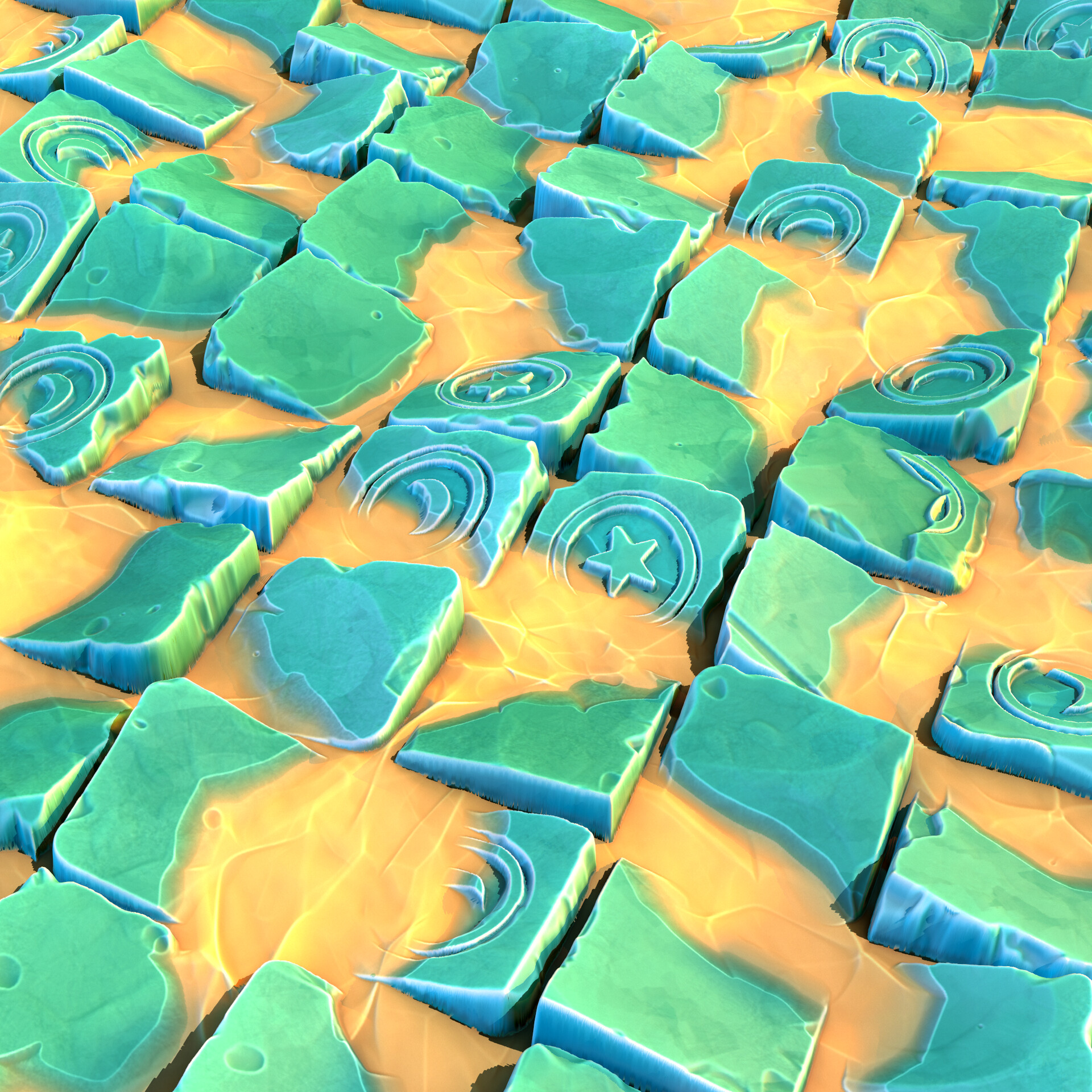 ArtStation - Stylized Tiles Material