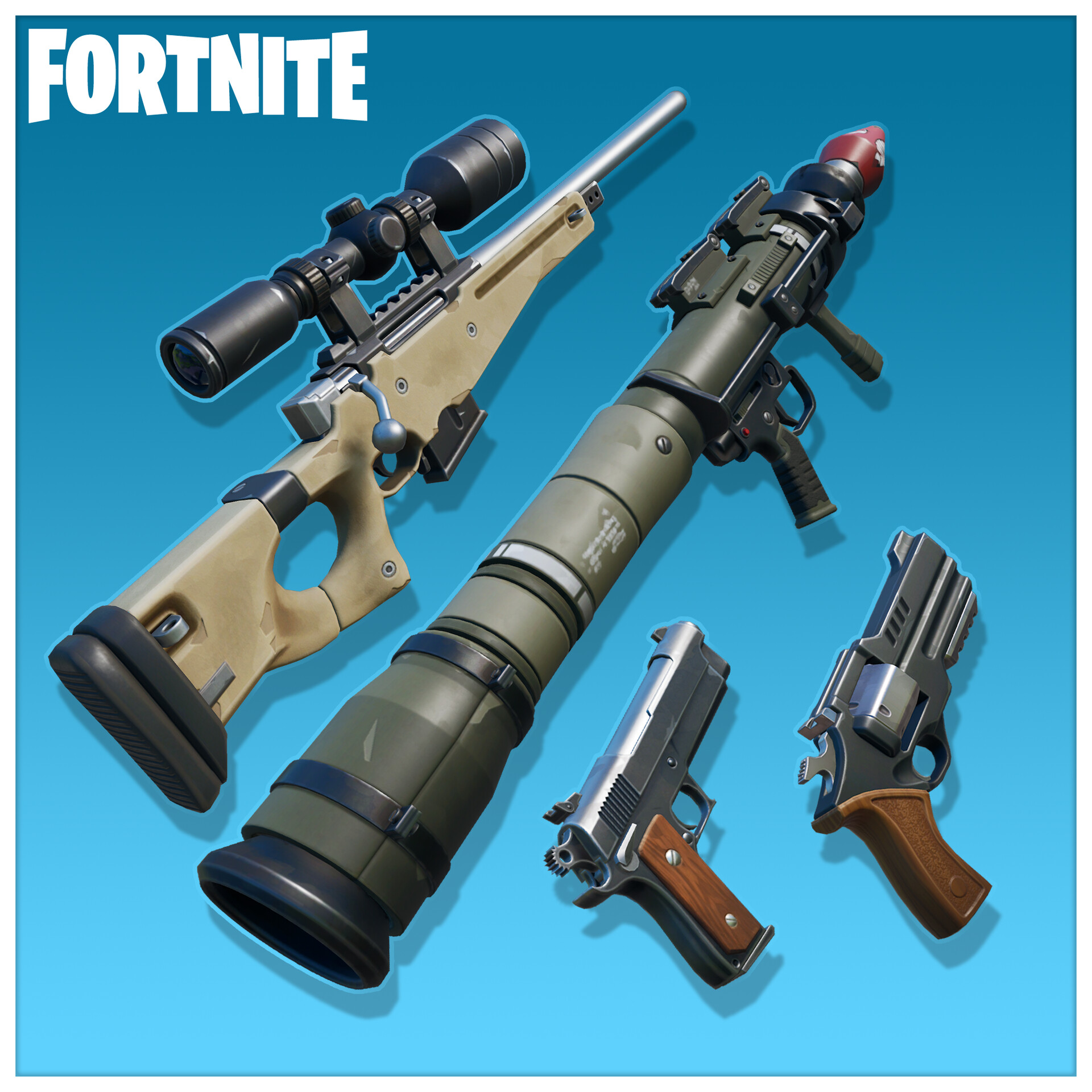 ArtStation - Fortnite - Year 1 Weapons