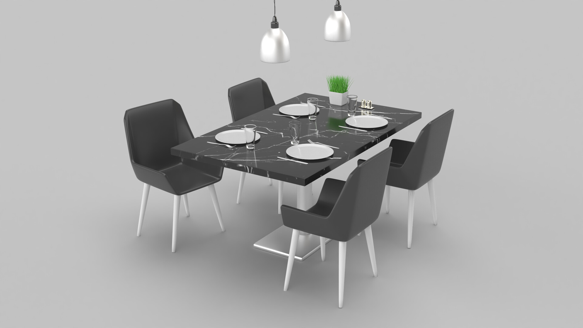 ArtStation - Dining Table (Vray)