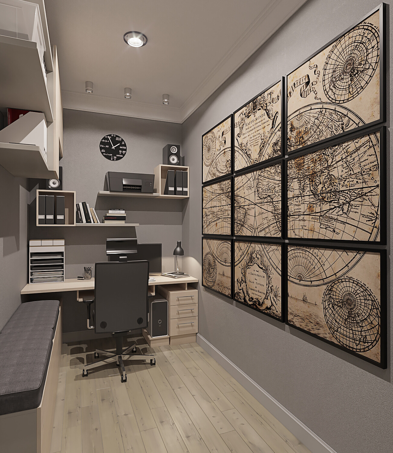 ArtStation - Visualization of the Cabinet.