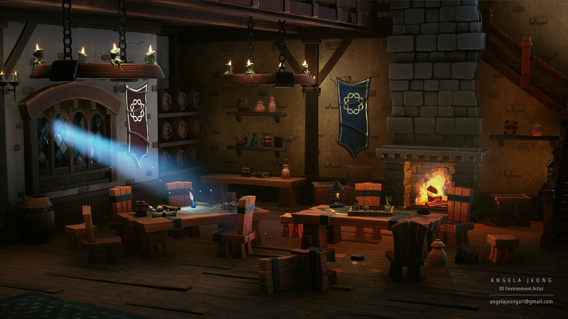ArtStation - Stylized Tavern Scene