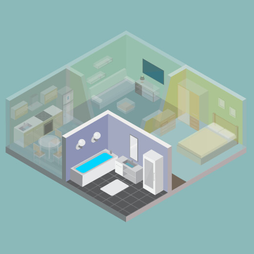 ArtStation - Bathroom Assembly Animation