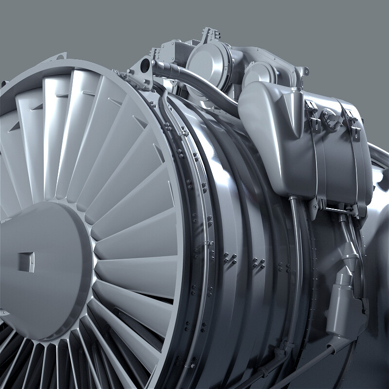 ArtStation - Rolls-Royce Pegasus WIP Modelling