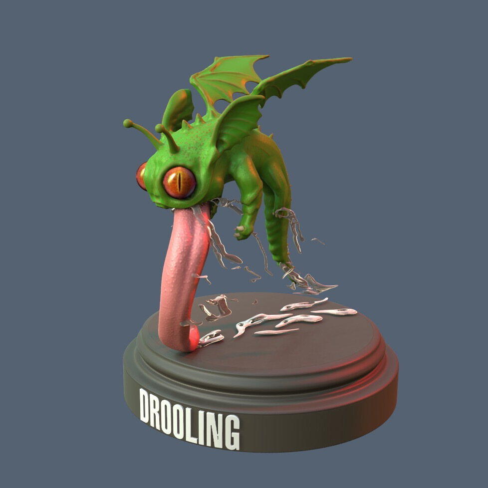 ArtStation - 3D-COATober: Day 6 - Drooling