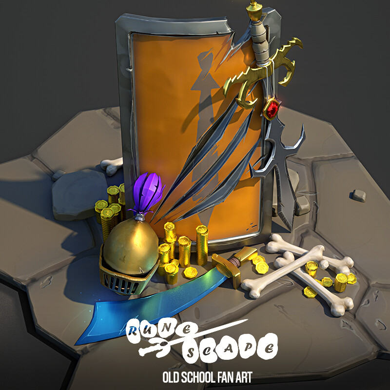 ArtStation - Runescape Old School Loot