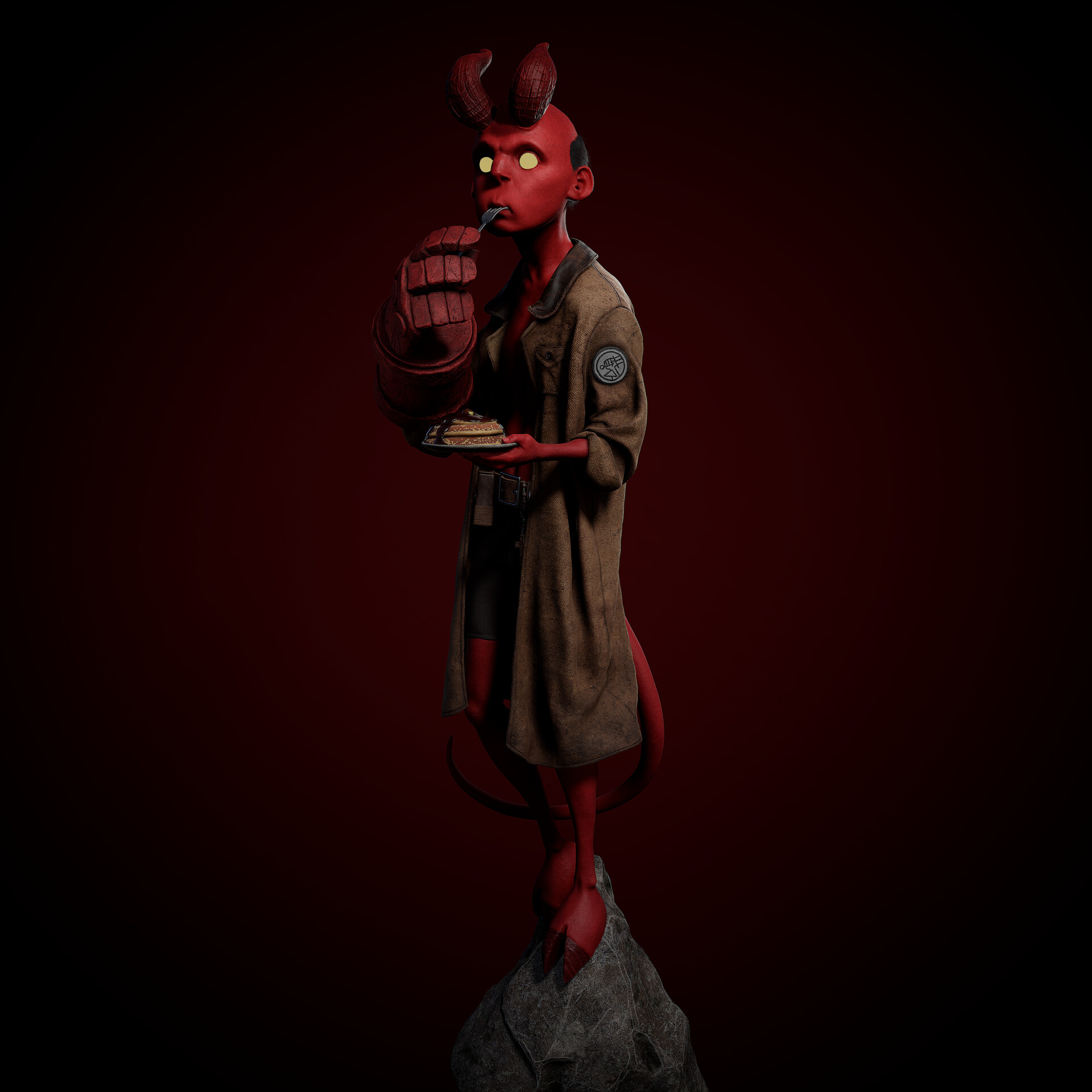 ArtStation - Pancake Hellboy