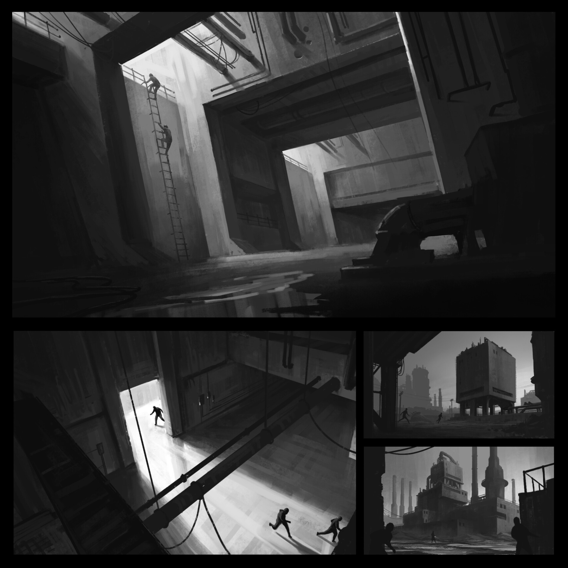 ArtStation - Composition Sketches