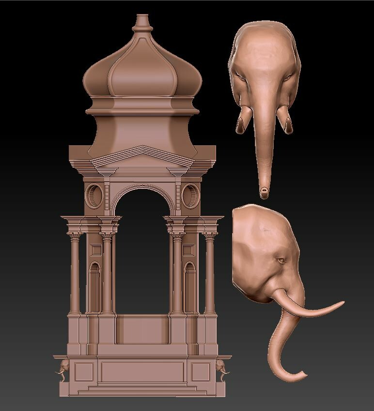 ArtStation - Zbrush inorganic Modeling 1st Try ( WIP )