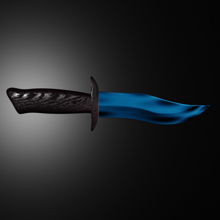 ArtStation - Blue Crystal Knife