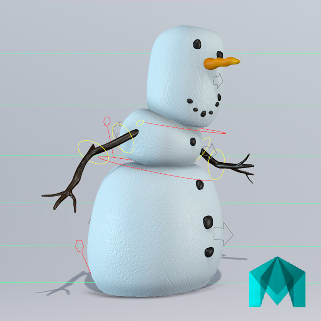 ArtStation - Character Animation: Snowman