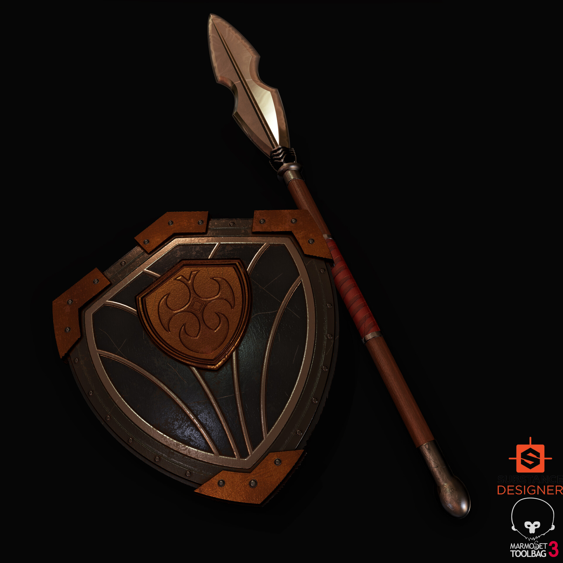 ArtStation - 100% Designer Lance and Shield