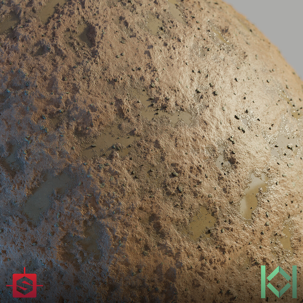 ArtStation - Mud and Rocks Study