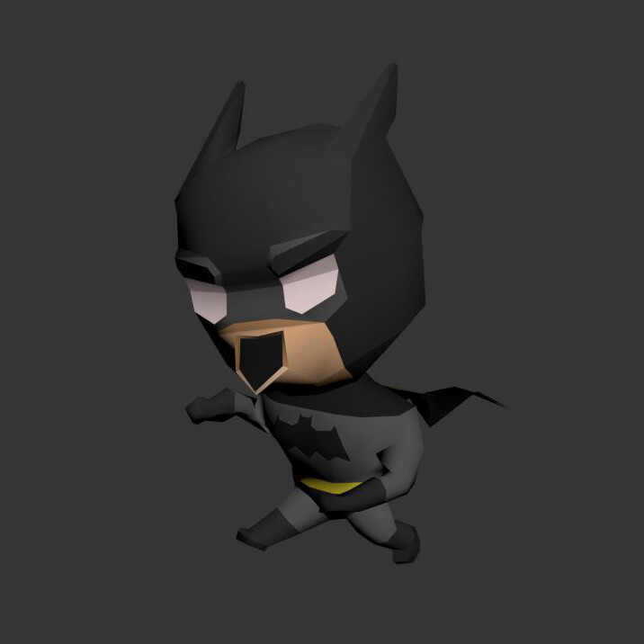 ArtStation - low poly Batman