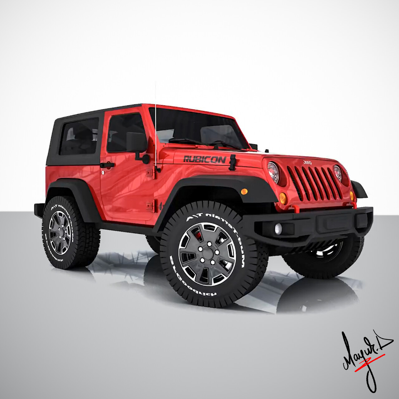 ArtStation - 3D Jeep Rubicon Model