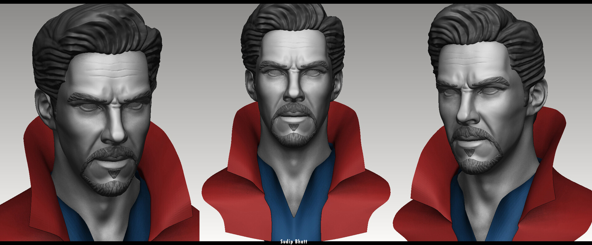 ArtStation - Benedict Cumberbatch - Likeness Sculpt WIP