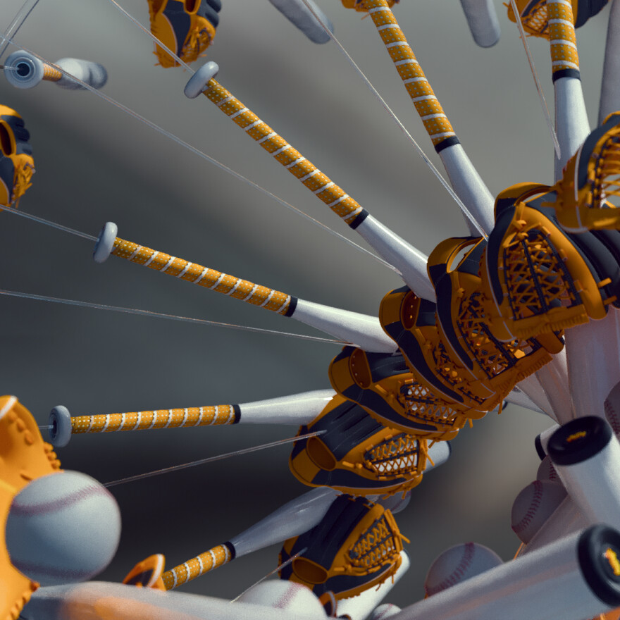 ArtStation - KINETIC SCULPTURES BASEBALL