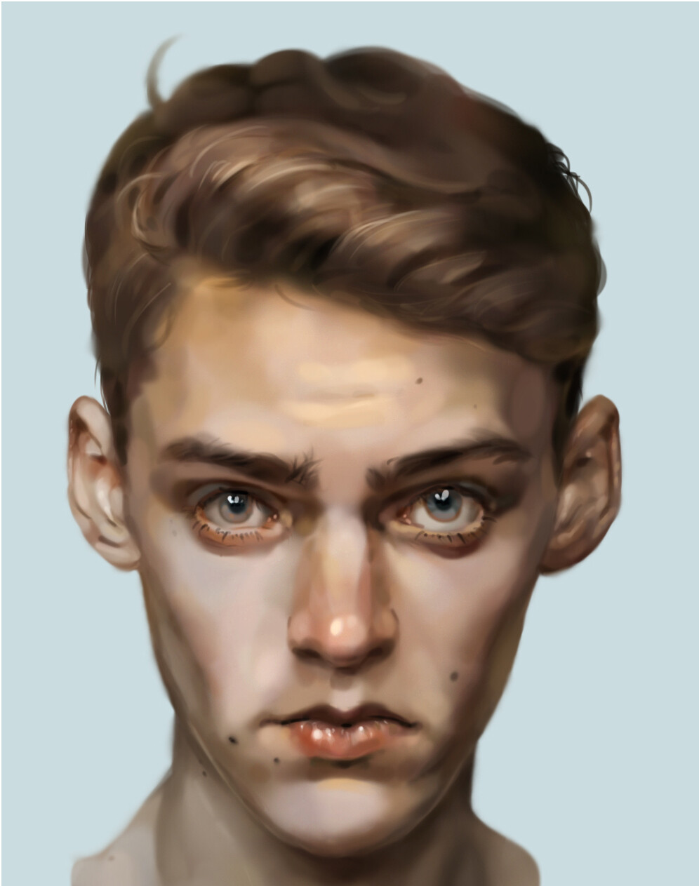 ArtStation - Color and tone study. Portrait