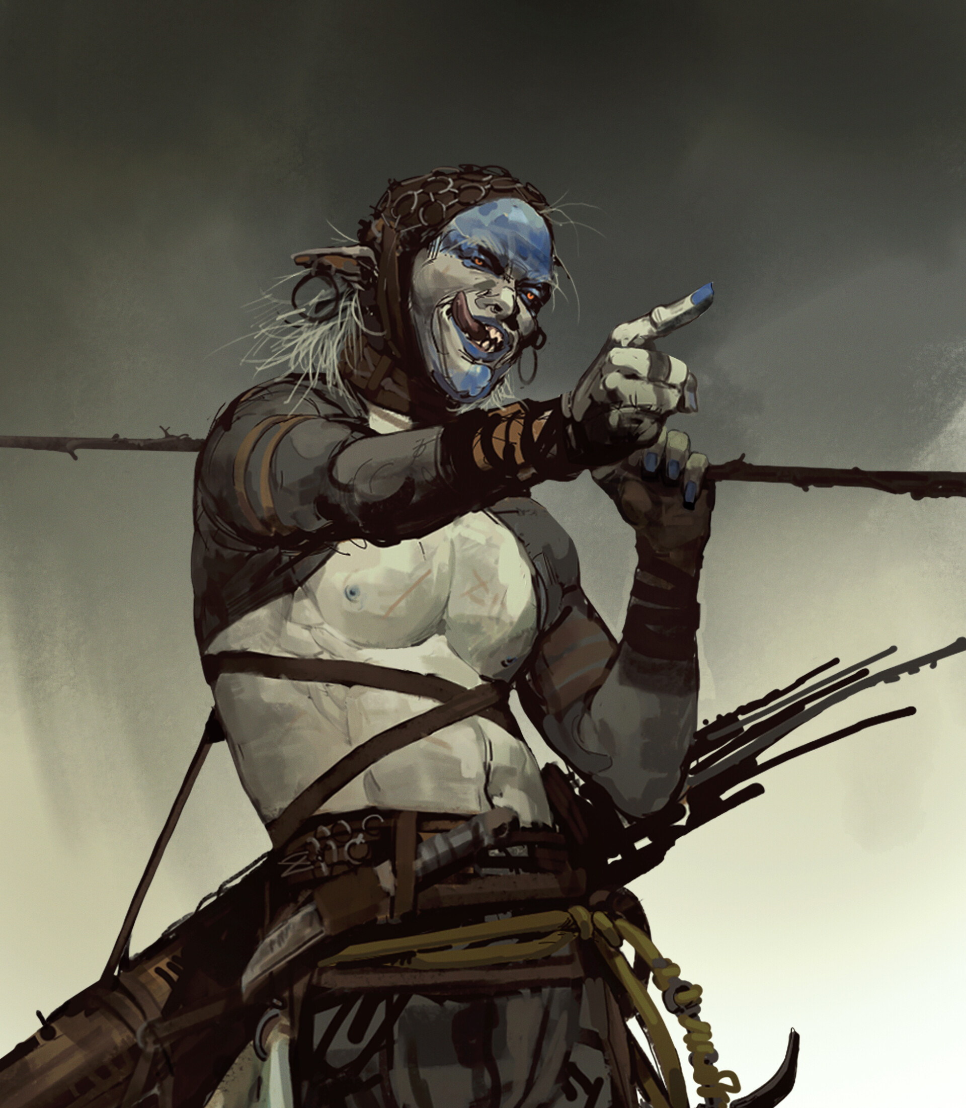 ArtStation - Character design sketch_ savage