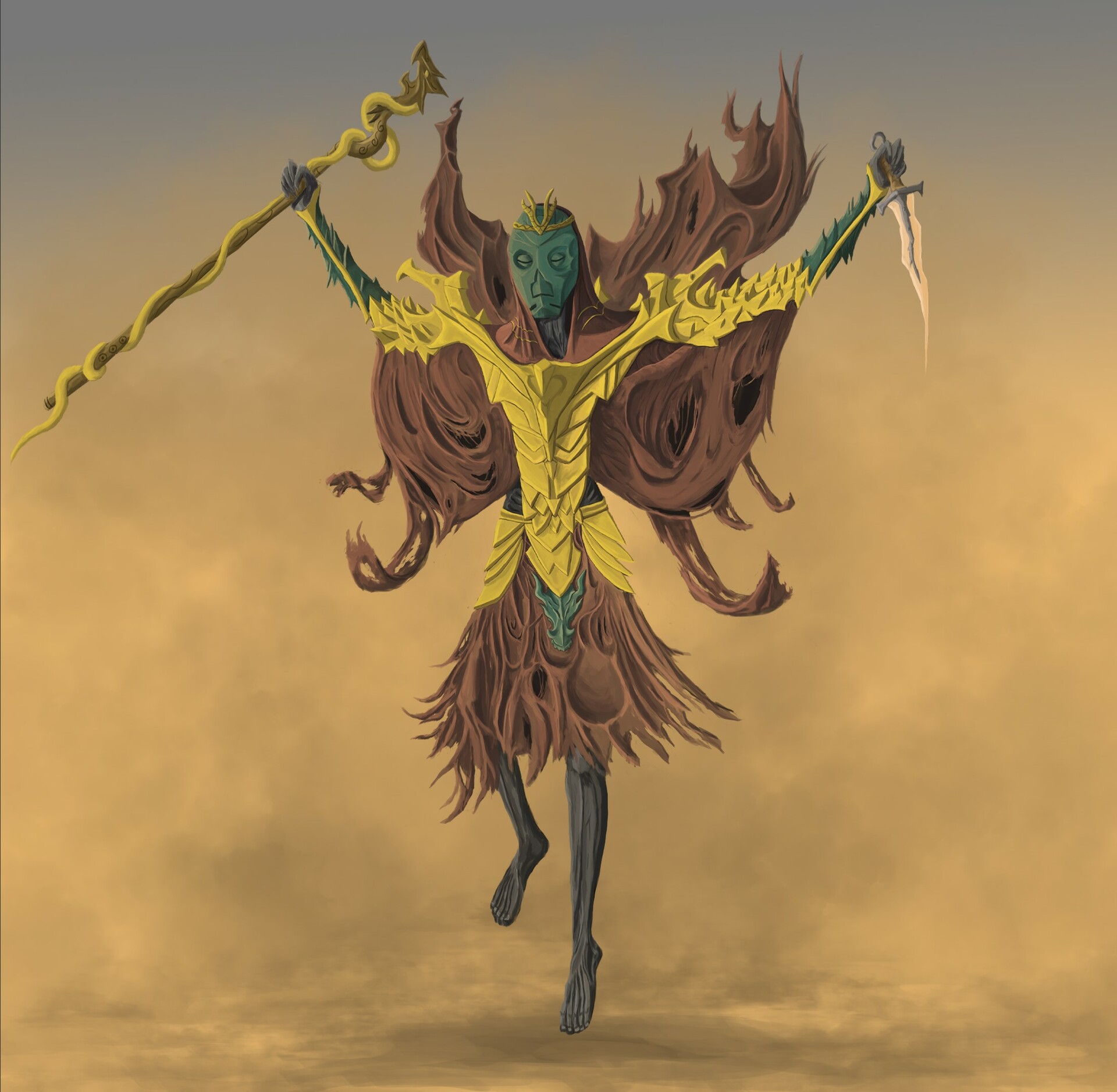 ArtStation - Dragon Priest Skyrim FanArt