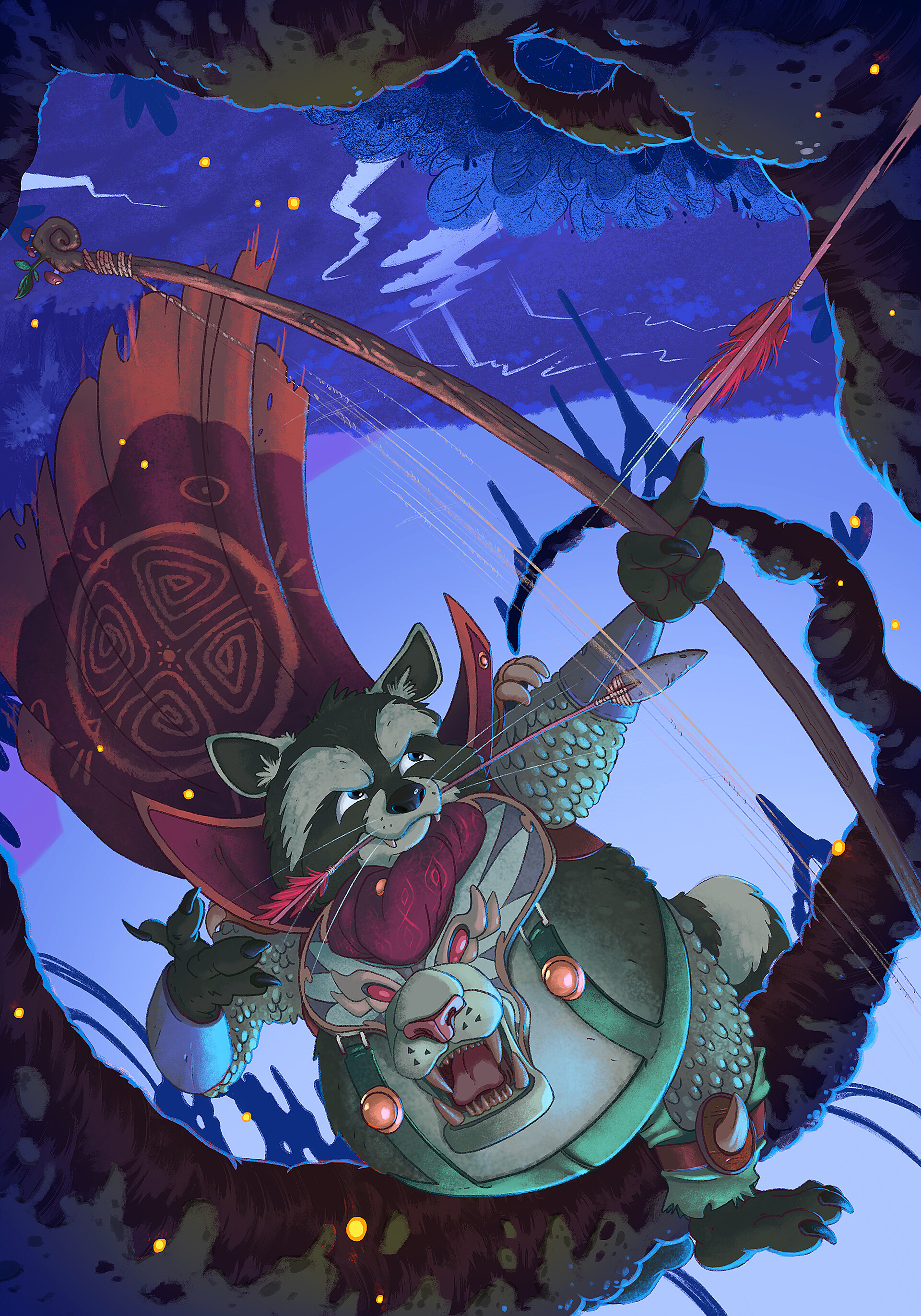 ArtStation - Raccoon Archer