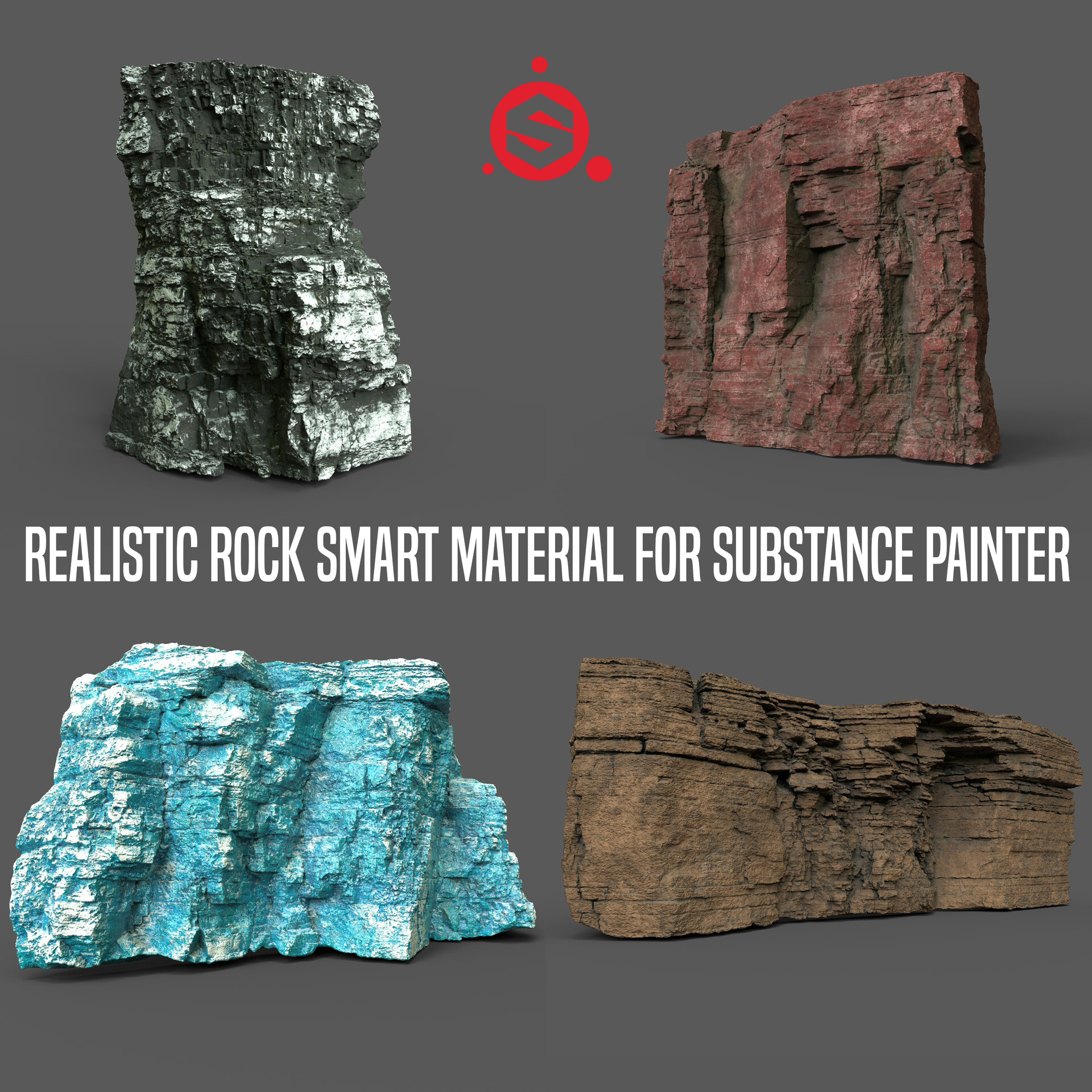 ArtStation - SHK - Realistic Rock Smart Material for Substance Painter