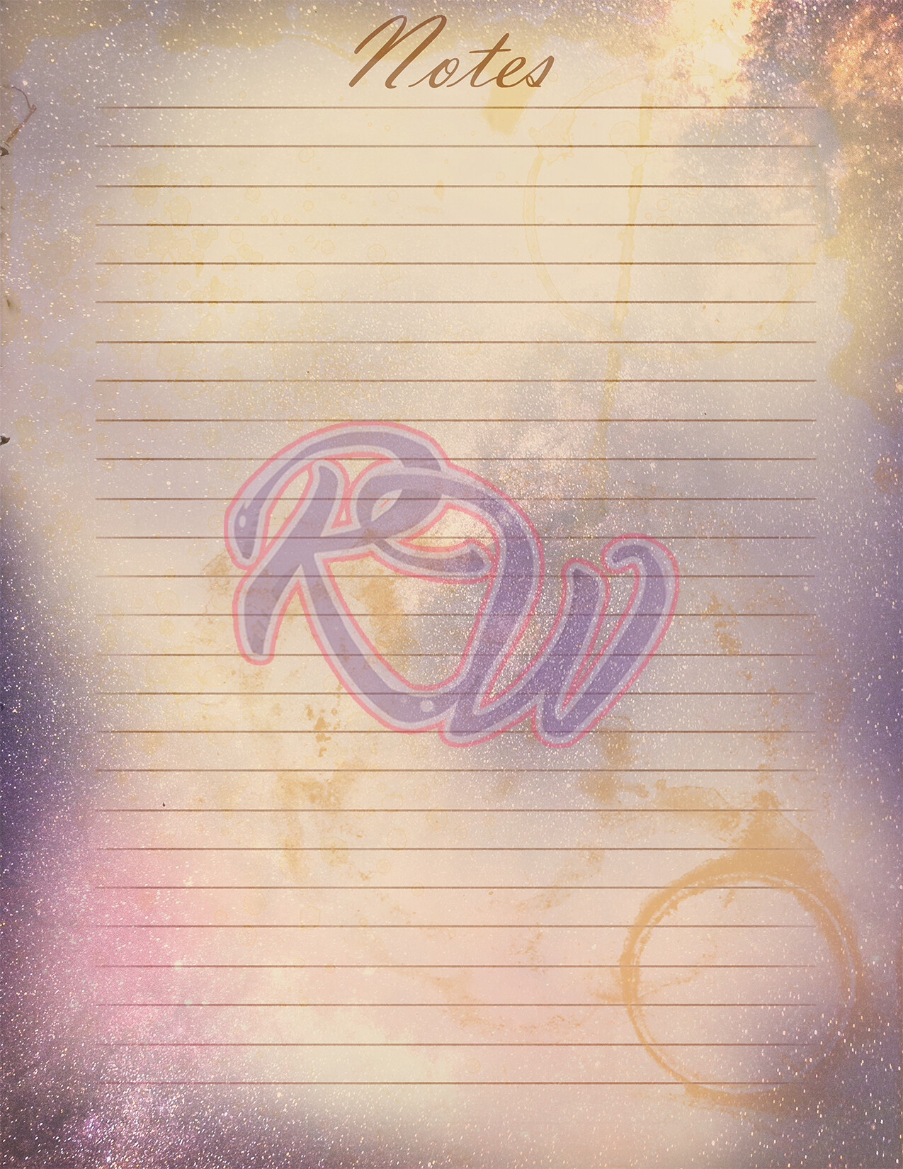 ArtStation - Galaxy Themed Paper Stationaries