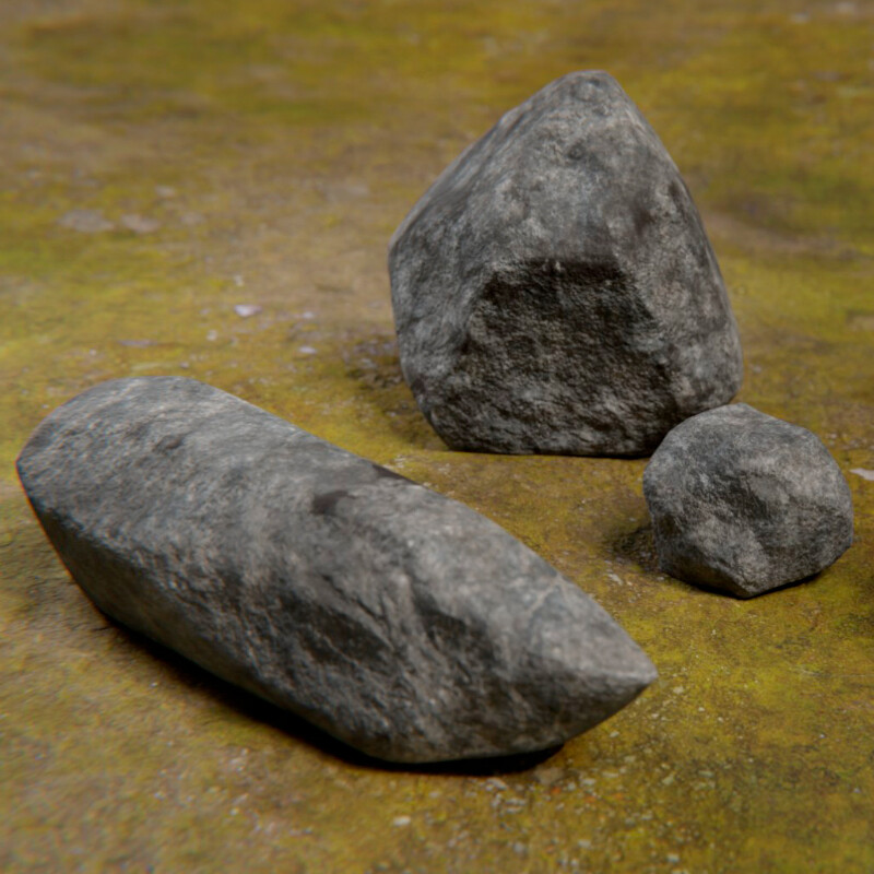 ArtStation - Rocks | 3D model | 2K Textures
