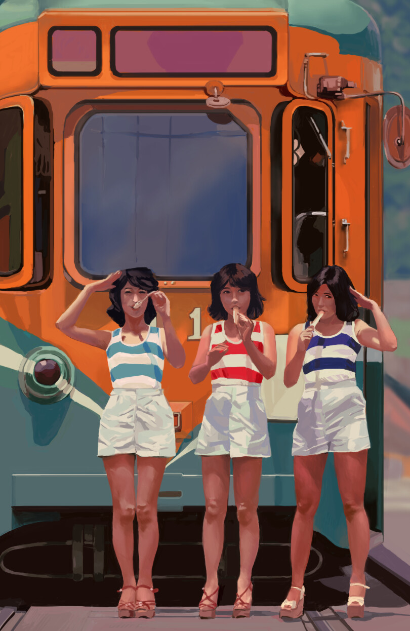 ArtStation - Japanese Retro Study