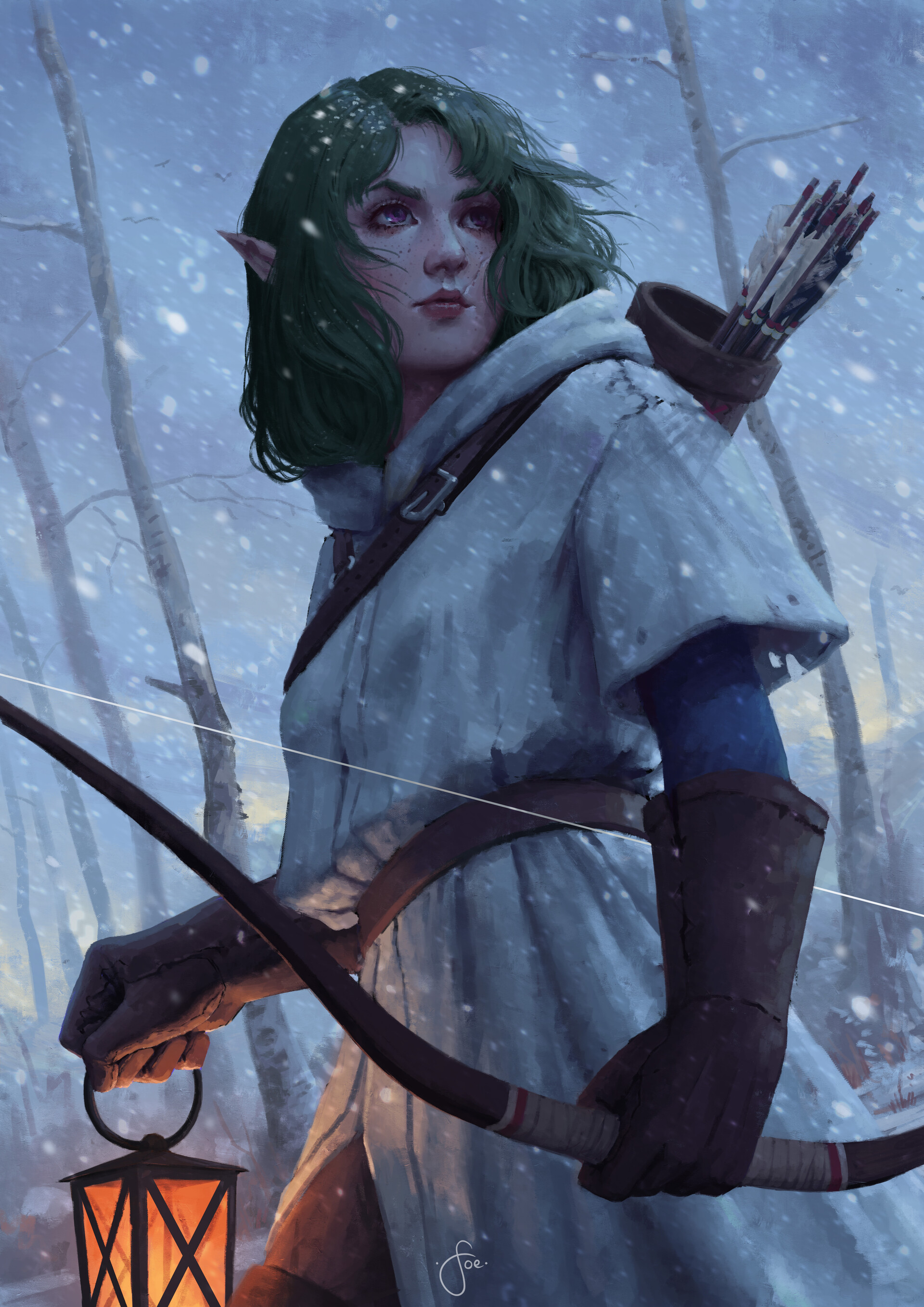 ArtStation - Sunrise hunting