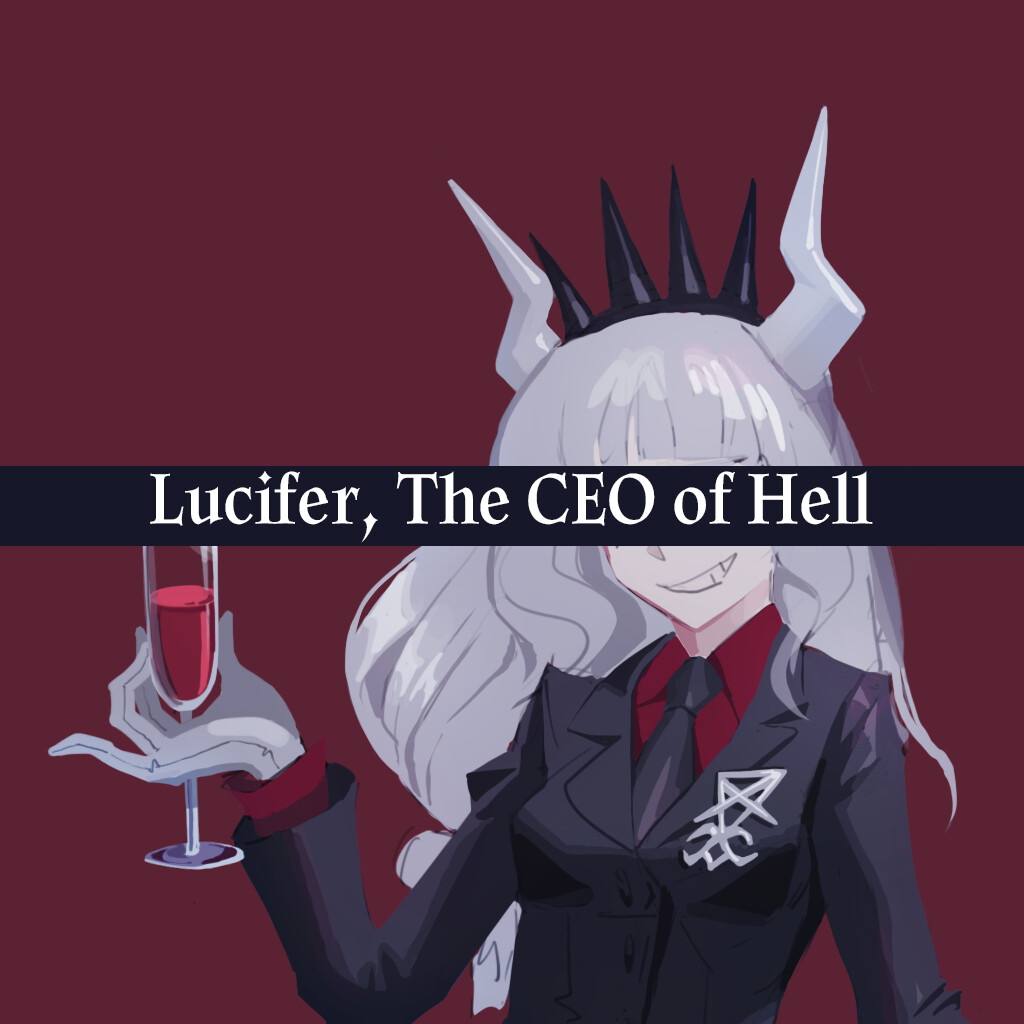 ArtStation - Helltaker Fan art [Lucifer, The CEO of Hell]