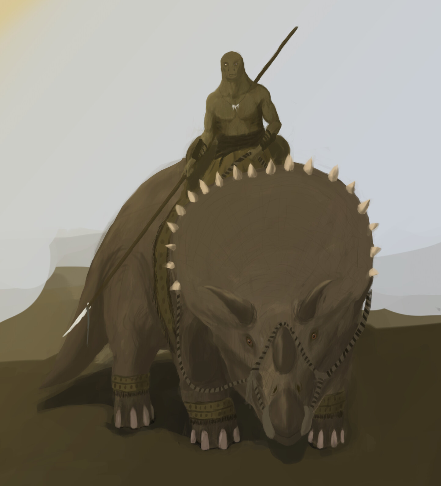 ArtStation - Triceratop Rider