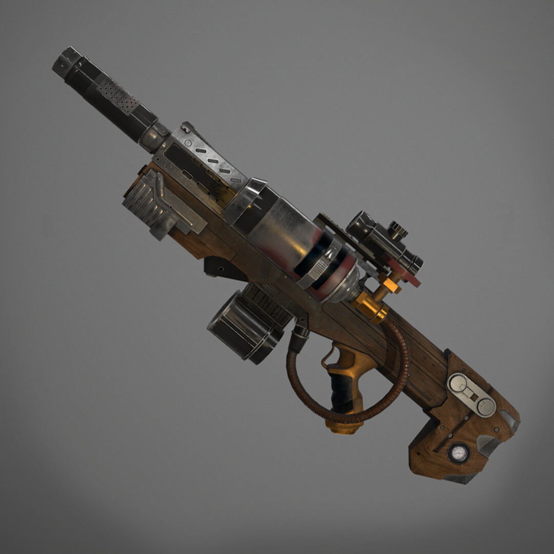 ArtStation - Steampunk gun