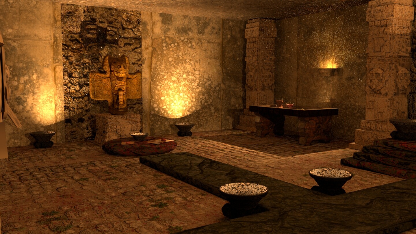 Sofia Aguiar - Mayan Sacrifice Room - 3D Environment