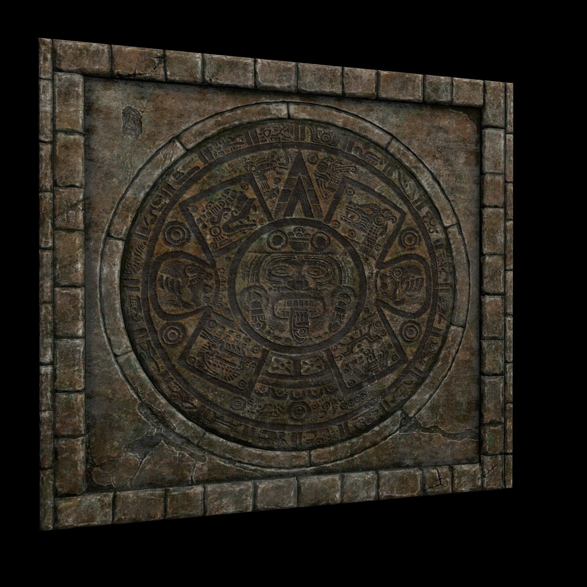 ArtStation - WIP stylized modular set for Temple - wall part