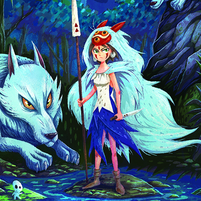 ArtStation - Princess Mononoke