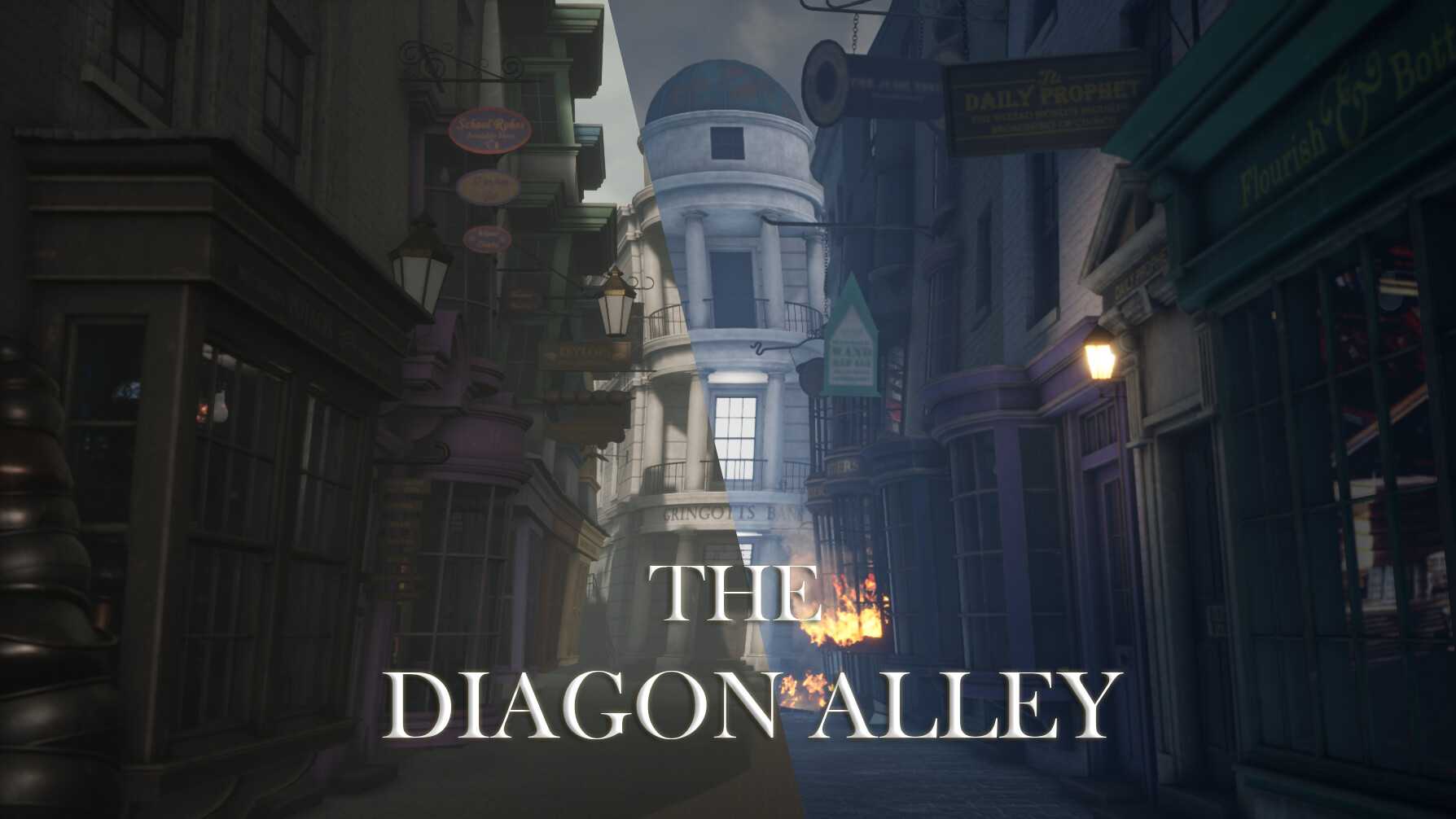 ArtStation - The Diagon Alley of Harry Potter World| 3D Environment ...