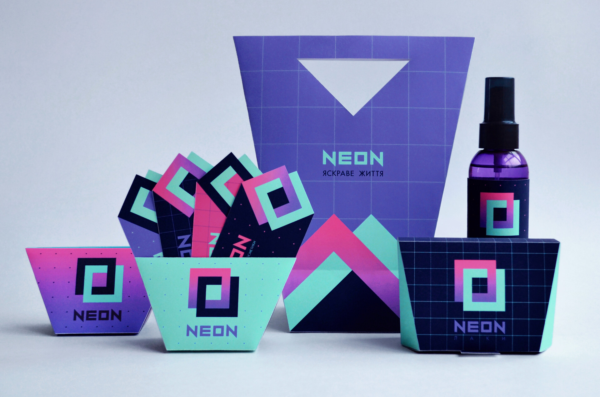 ArtStation - NEON branding and packaging