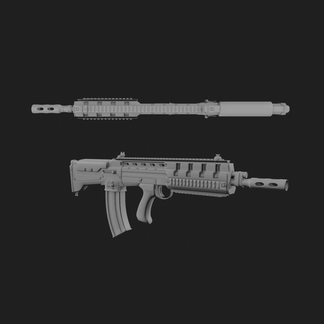 ArtStation - Rifle - based on L85A2